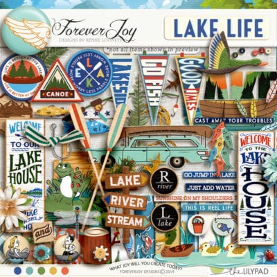 Lake Life page kit - ForeverJoy Designs