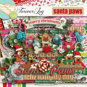 Santa Paws page kit - ForeverJoy Designs