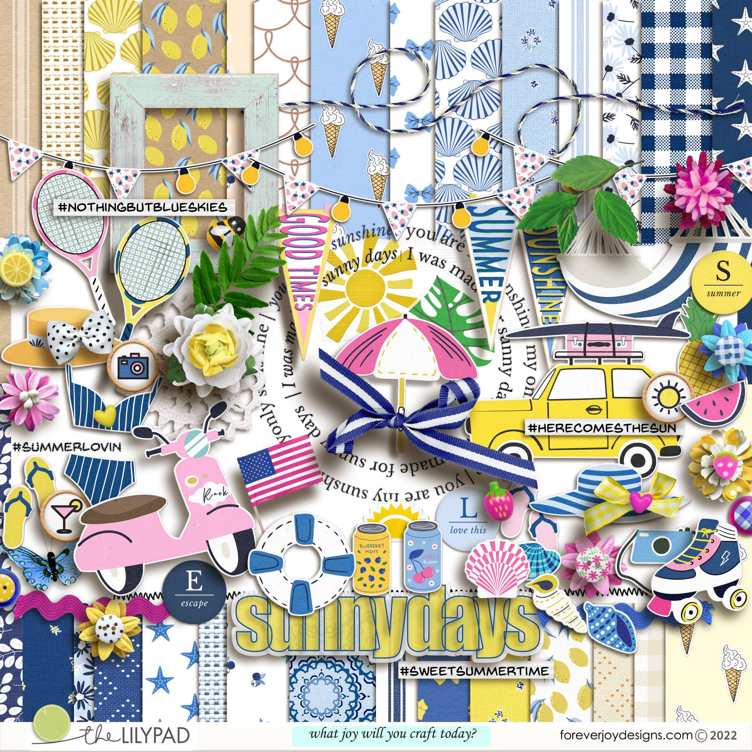 Capture the Big, Bright, Loud Parts of Summer - ForeverJoy Designs