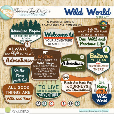 Wild World Word Art - ForeverJoy Designs